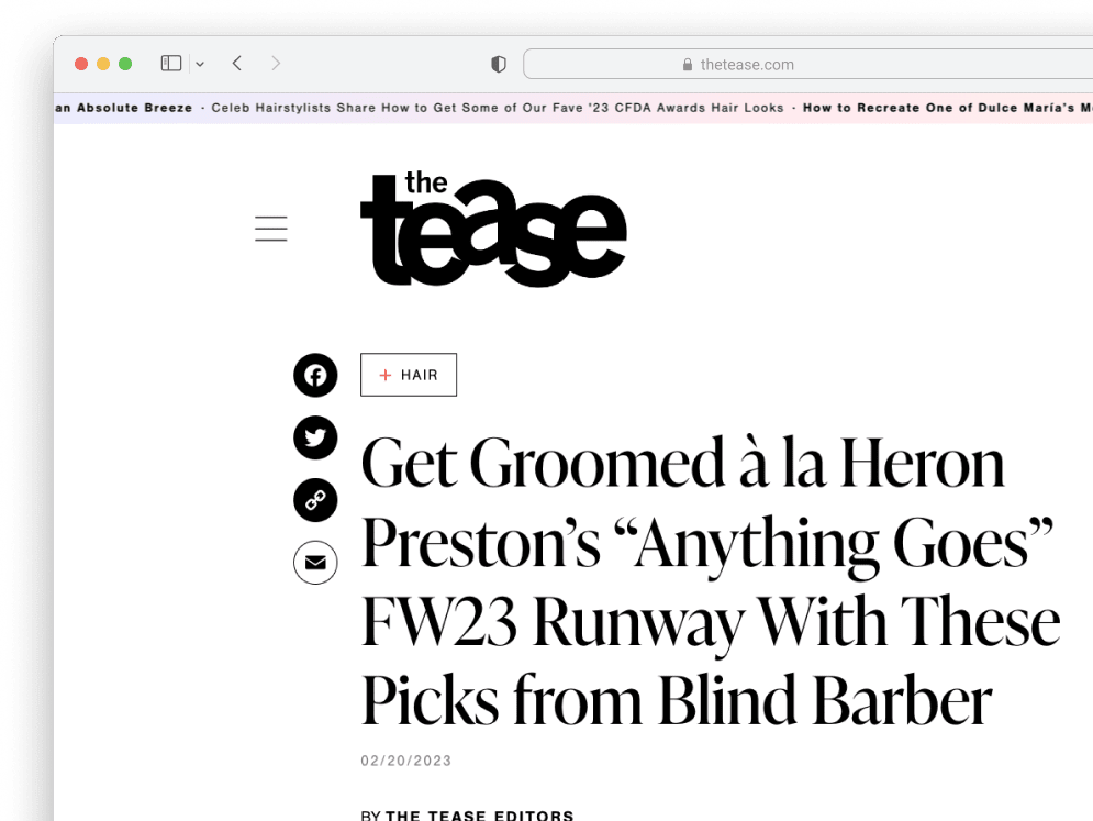 Blind Barber - The Tease | February 2023